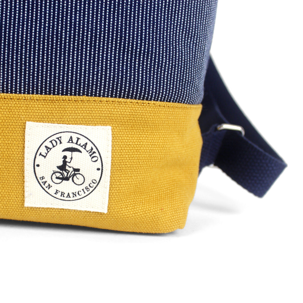 Lady Alamo: Mini Brightday Backpack, Denim Stitch