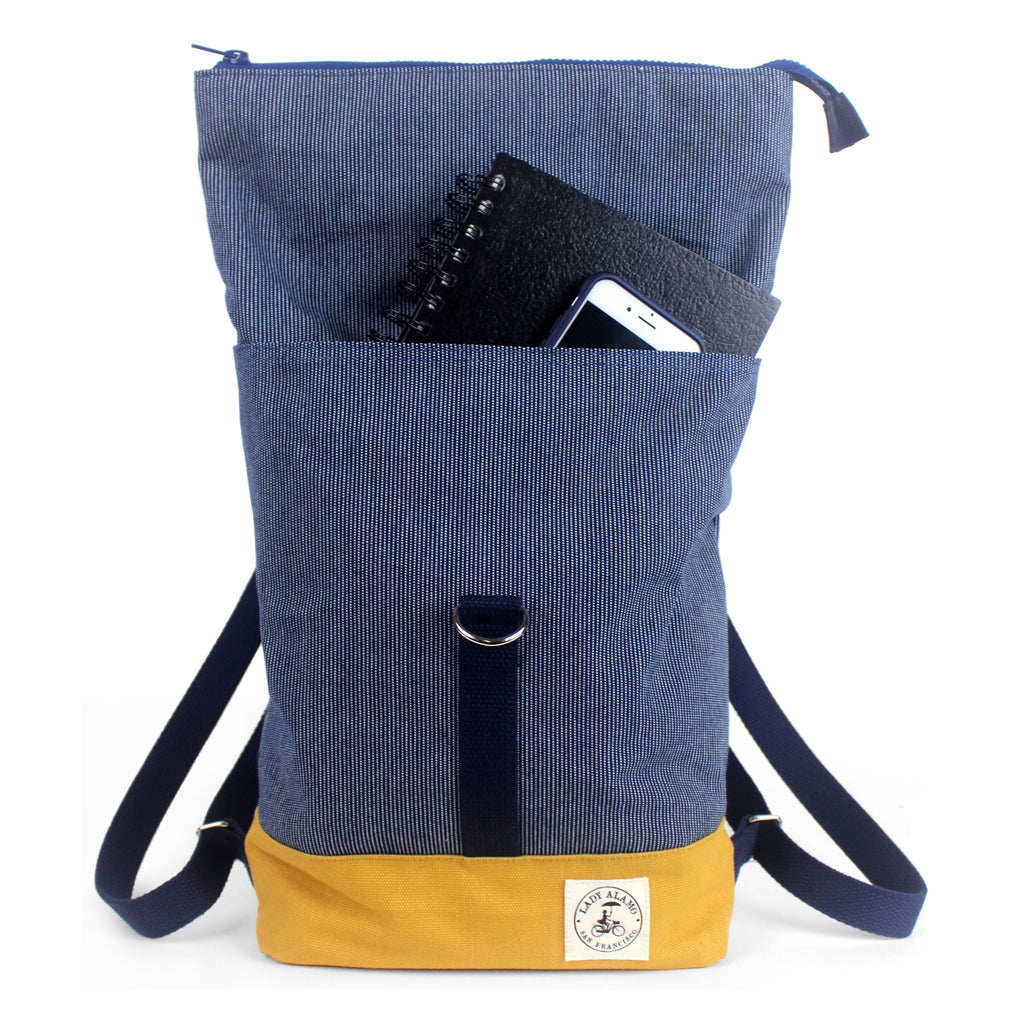 Lady Alamo: Mini Brightday Backpack, Denim Stitch