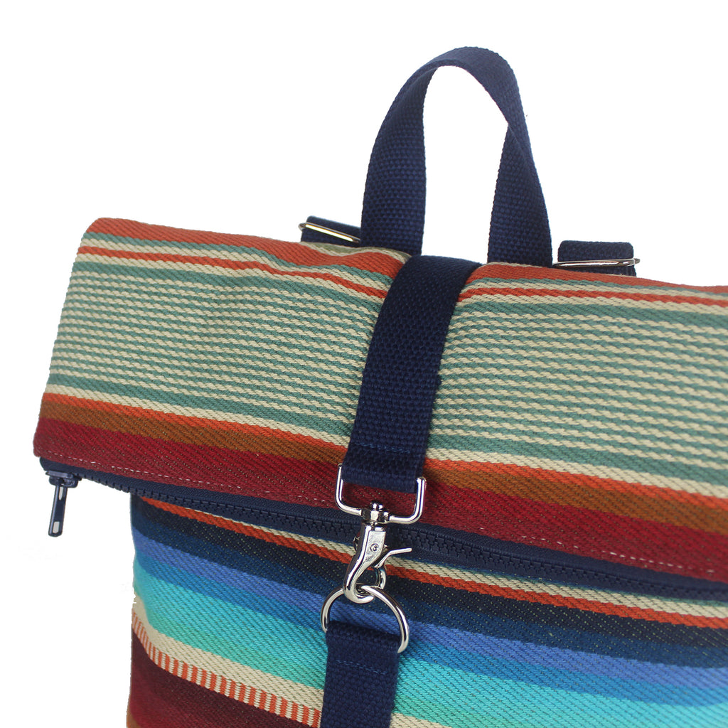 Lady Alamo: Mini Brightday Backpack, Ocean Beach Stripes