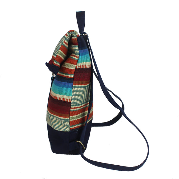 Lady Alamo: Mini Brightday Backpack, Ocean Beach Stripes